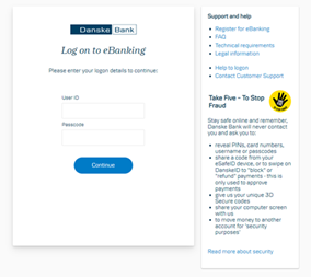 Setup guide for eBanking | Ways to bank | Danske Bank